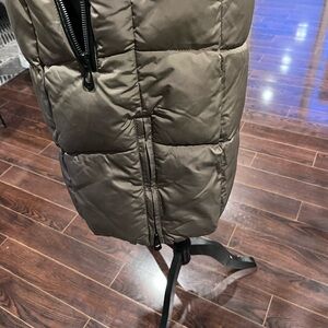 Noize | Jackets & Coats | Noize Brown Puffer Jacket With Black Faux Fur ...